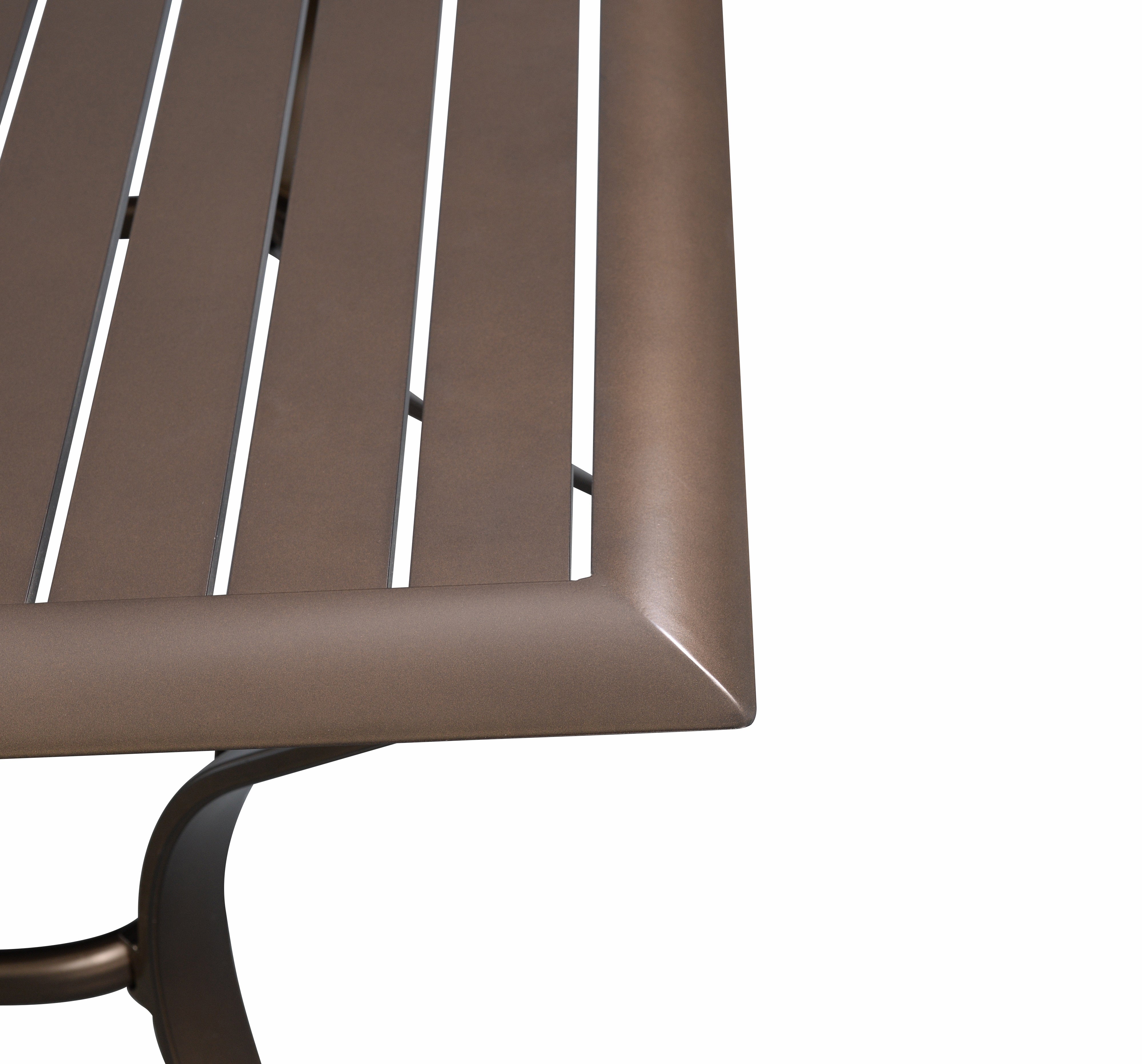 Aluminum Slat Top Table - Bronze – Smart Living Home & Garden